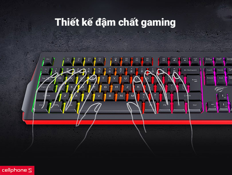 Bàn phím Gaming RGB Havit KB866L | Giá rẻ