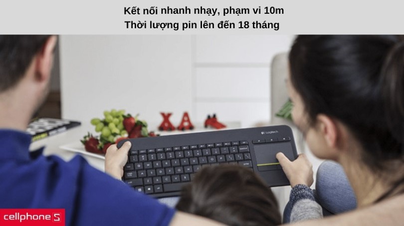 Bàn phím Bluetooth Logitech K400 Plus | Giá rẻ
