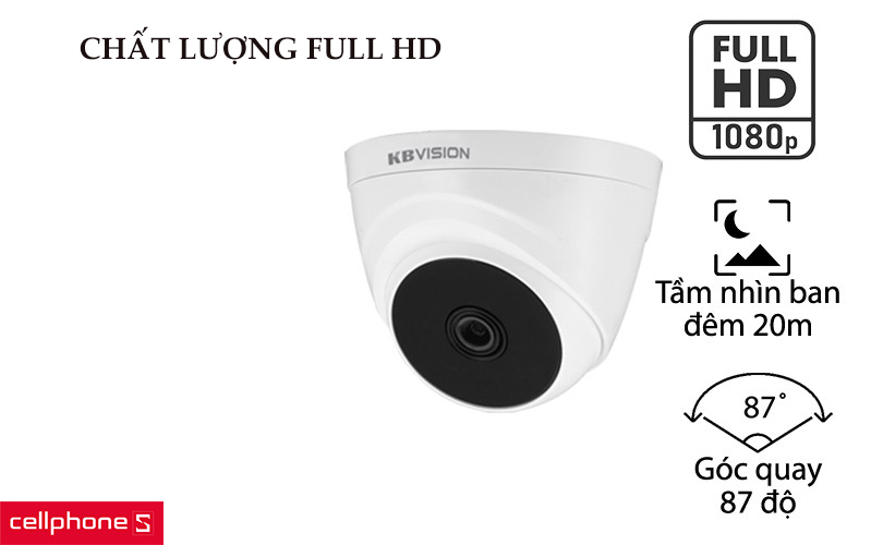 Camera Dome KBVISION KX-A2112C4 1080p | Giá rẻ