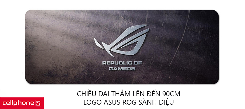 Thảm vải trải bàn Deskpad s-case 90 x 40 x 3 cm Asus Rog | Giá rẻ