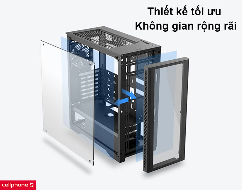 Case máy tính Deepcool Matrex 50 add RGB 4F | Giá rẻ