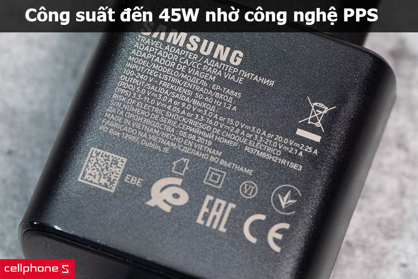 Sạc Nhanh Samsung 45W giá rẻ nhất, hàng chính hãng