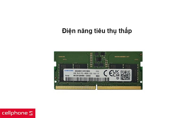 Ram laptop Samsung 8GB DDR5 4800MT/S | Giá rẻ