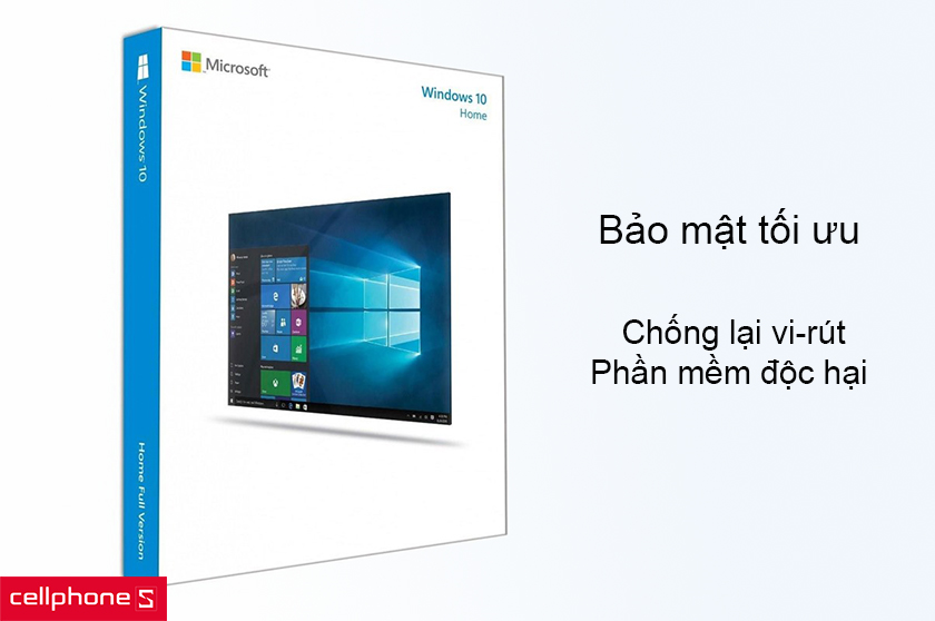Phần mềm Windows 10 Home 32-bit/64-bit bản quyền, giá rẻ nhất