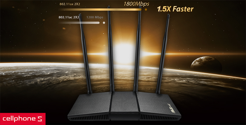 Router Wifi 6 băng tần kép Asus RT-AX1800 băng tần kép AX1800 | Giá rẻ ...