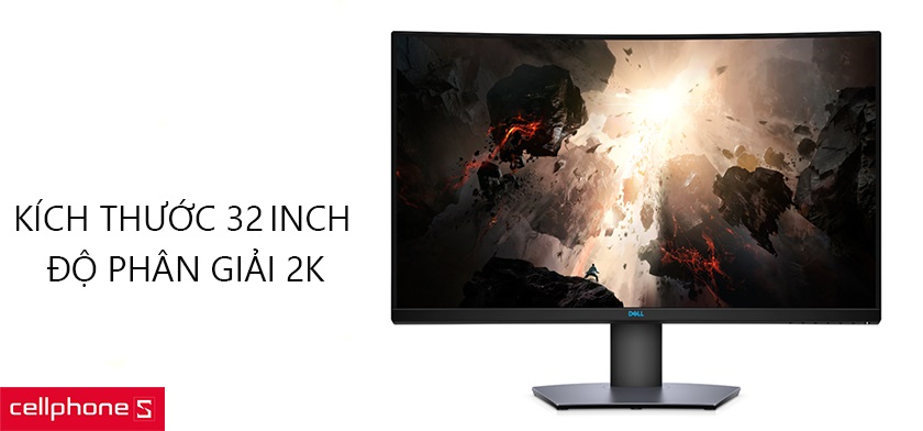 Màn hình cong Dell Curved Gaming 32 inch S3220DGF | Giá rẻ