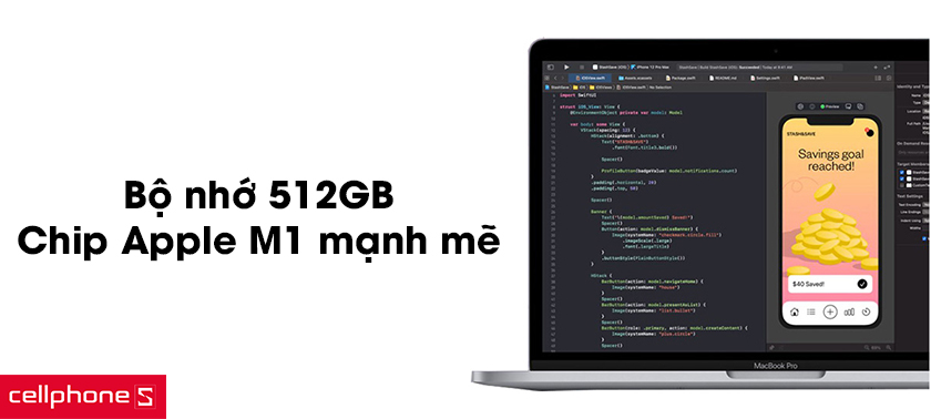 Macbook Pro M1 2020 Touch Bar (VN/A) 512GB | Giá rẻ