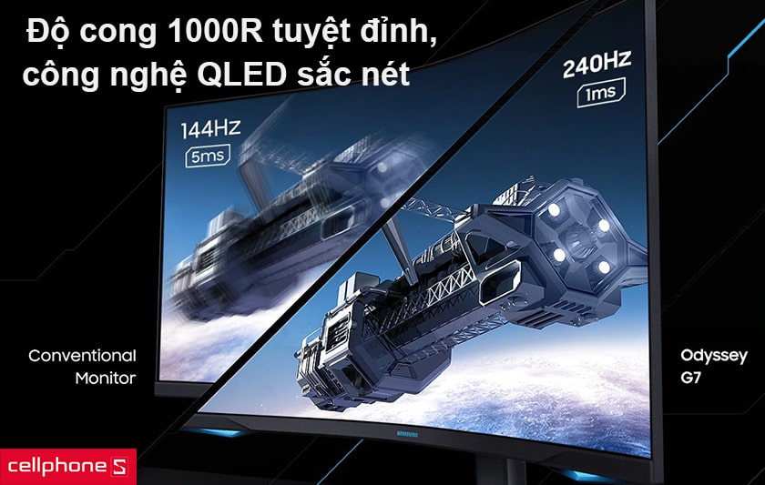 Màn hình cong Samsung Gaming Odyssey G7 32 inch LC32G75TQSEXXV | Giá rẻ ...
