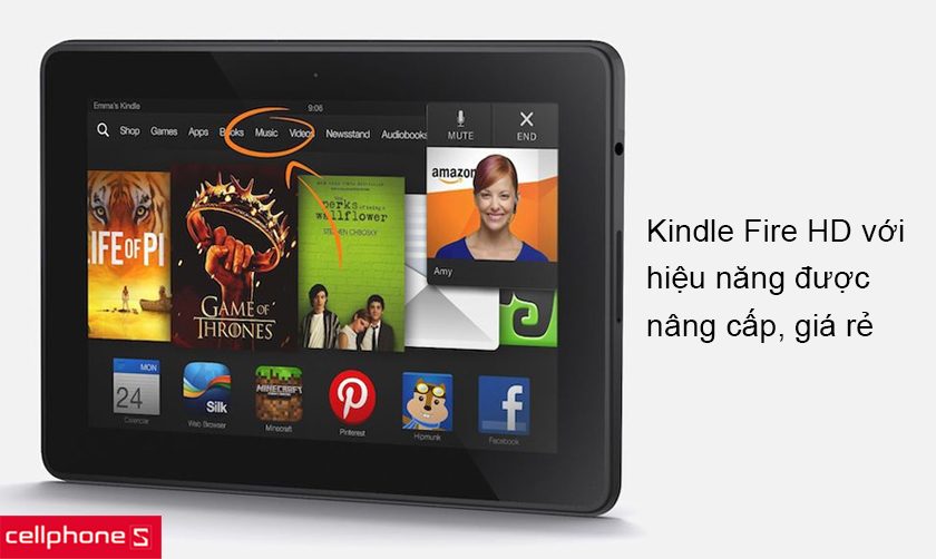 Máy tính bảng Amazon Kindle | Giá rẻ, bảo hành chính hãng